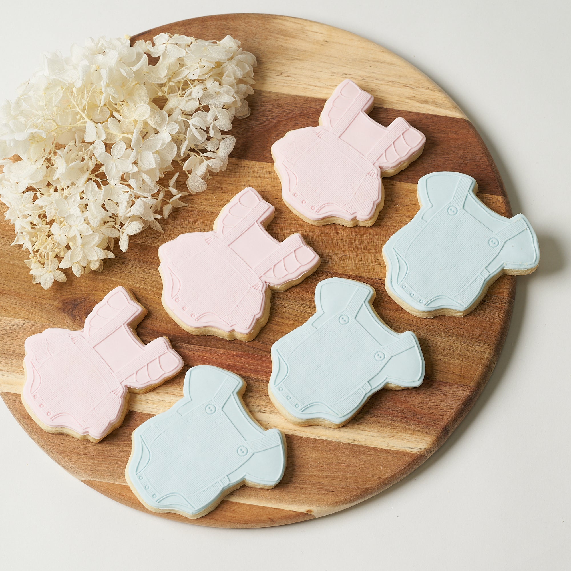 Shop Handmade Custom Fondant Icing Sugar Baby Boy Overall Cookies ...