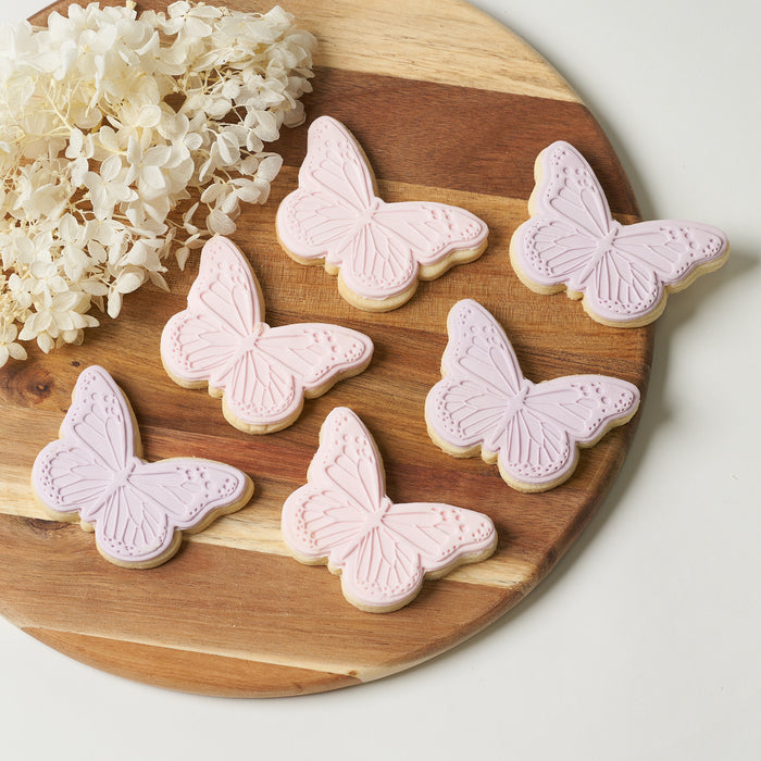 Shop Handmade Custom Fondant Icing Sugar Butterfly Cookies & Dessert ...